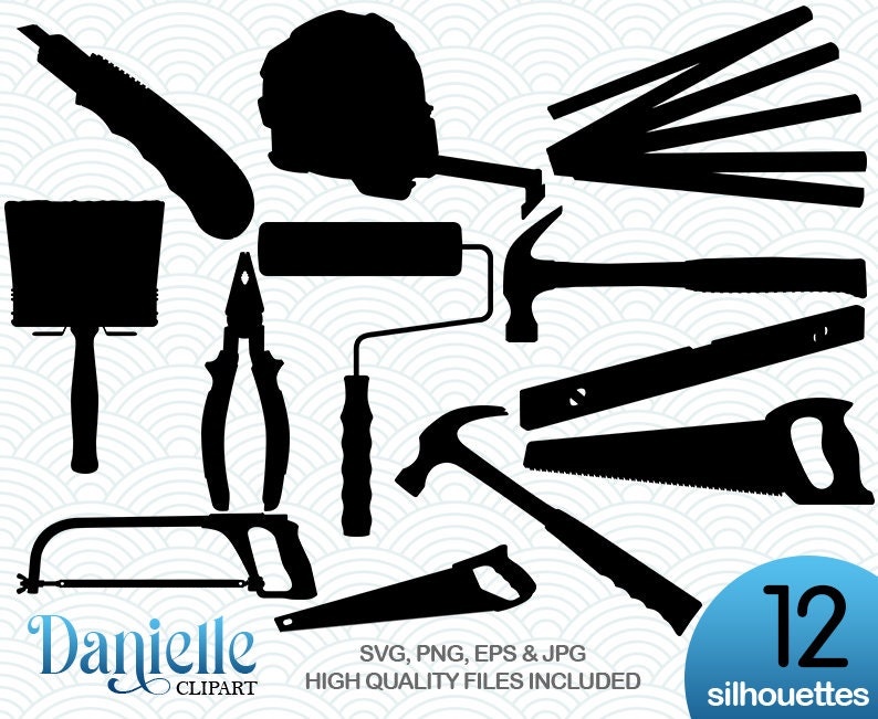 Tools Silhouettes SVG Png Eps Jpg Cricut Silhouette - Etsy