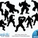 Tarzan Silhouettes, SVG, Png, Eps, Jpg, Cricut, Silhouette, Cameo Files ...