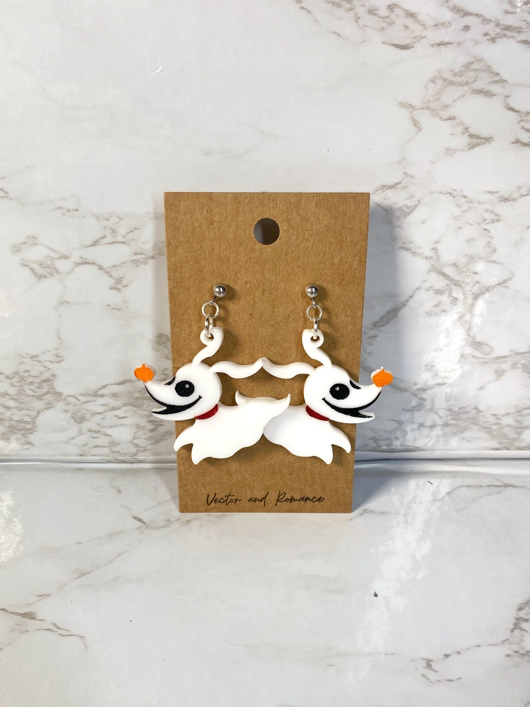 Spooky Zero - Nightmare Before Christmas - Inspired Acrylic Dangle ...