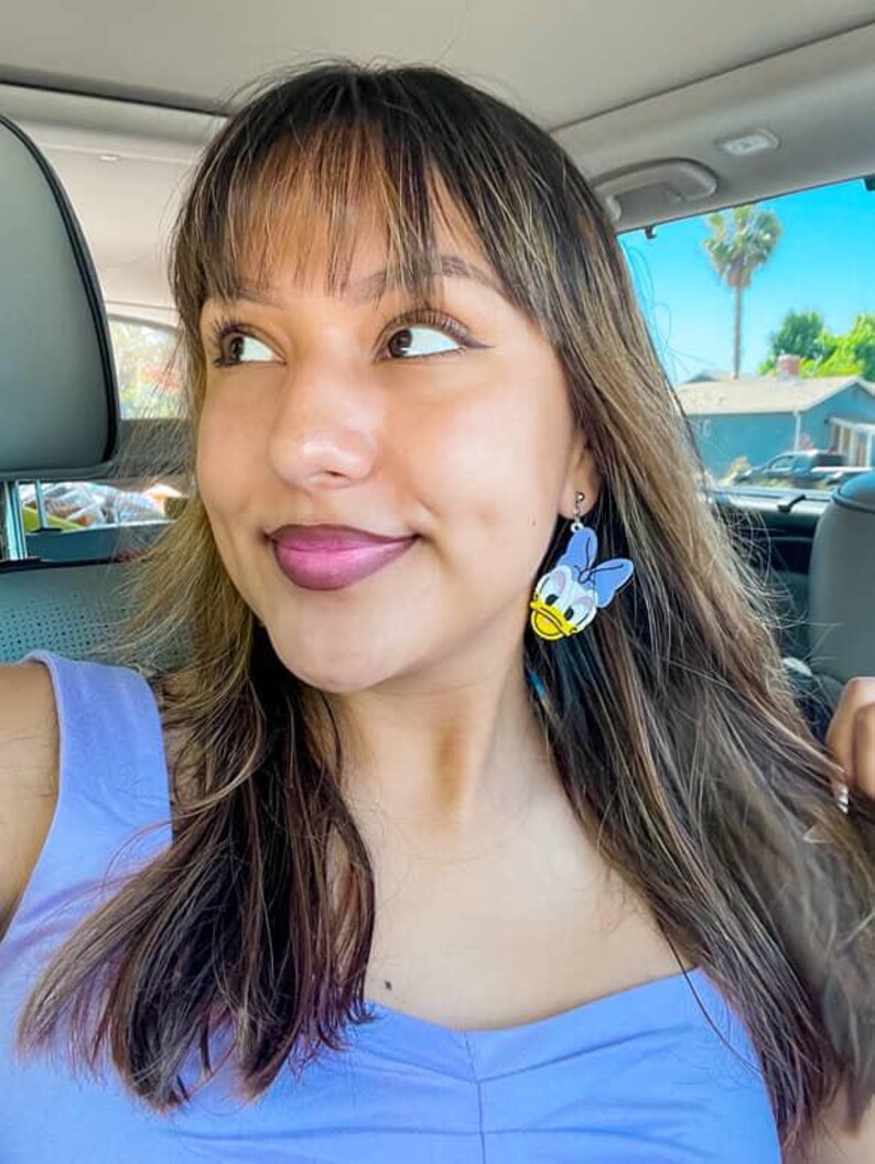 Donald + Daisy - Mickey and Friends Inspired Acrylic Dangle Earrings - Etsy