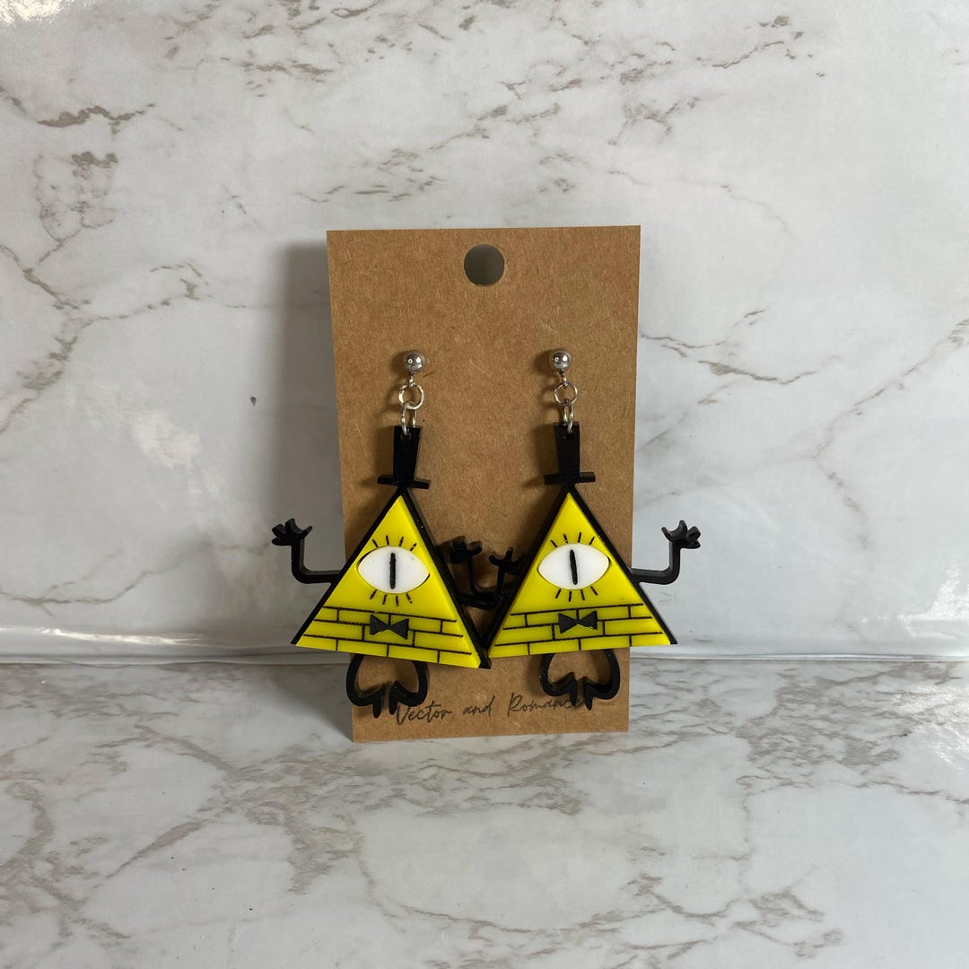 Dream Demon - Gravity Falls Bill Inspired Acrylic Dangle Earrings - Etsy
