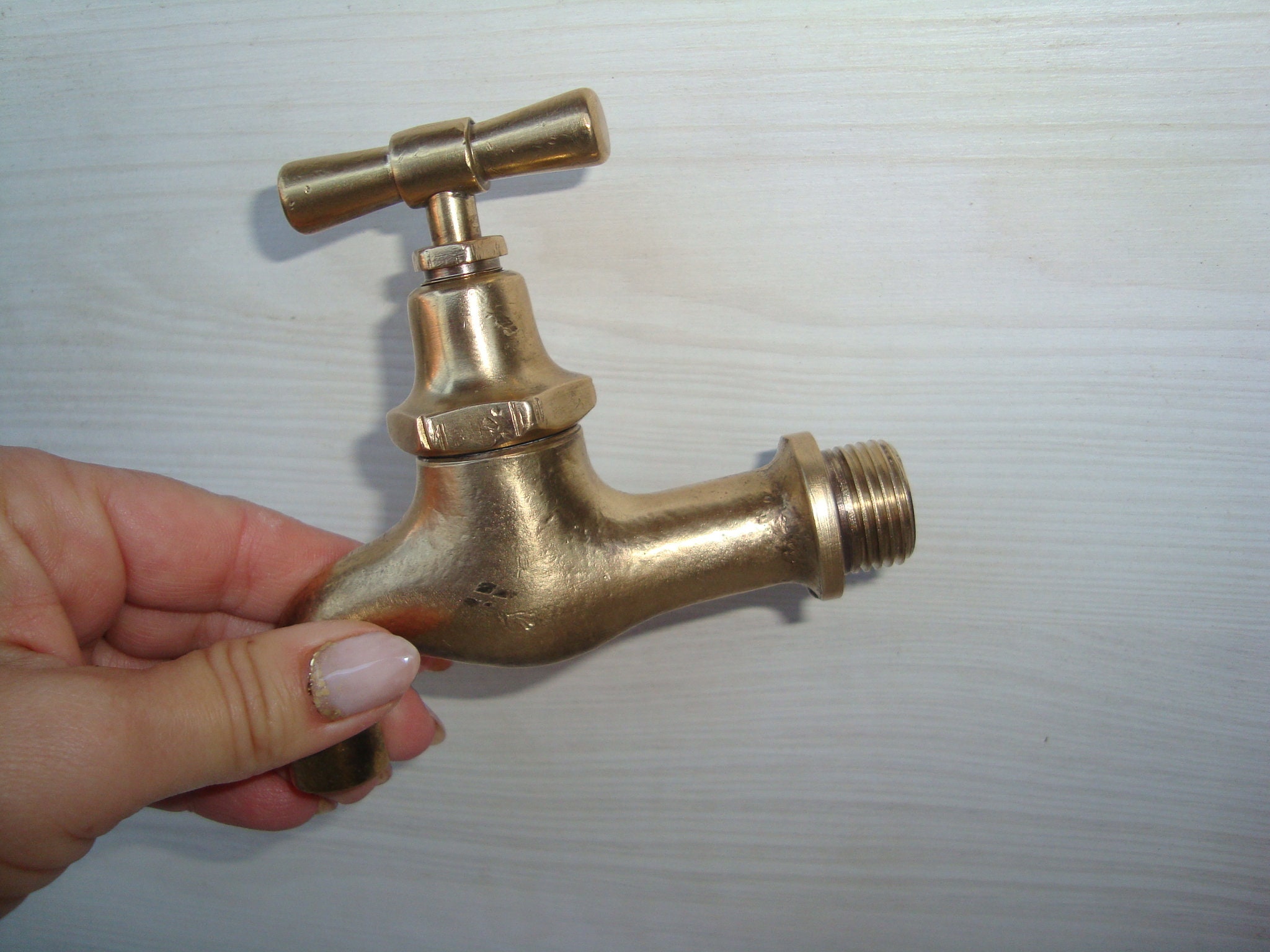 Tap, Vintage Brass Water Tap, Old Water Tap 1950s, Vintage Brass ...