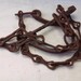 Old Antique, Vintage Chain, Wrought Forged Iron Chain for Fireplace ...
