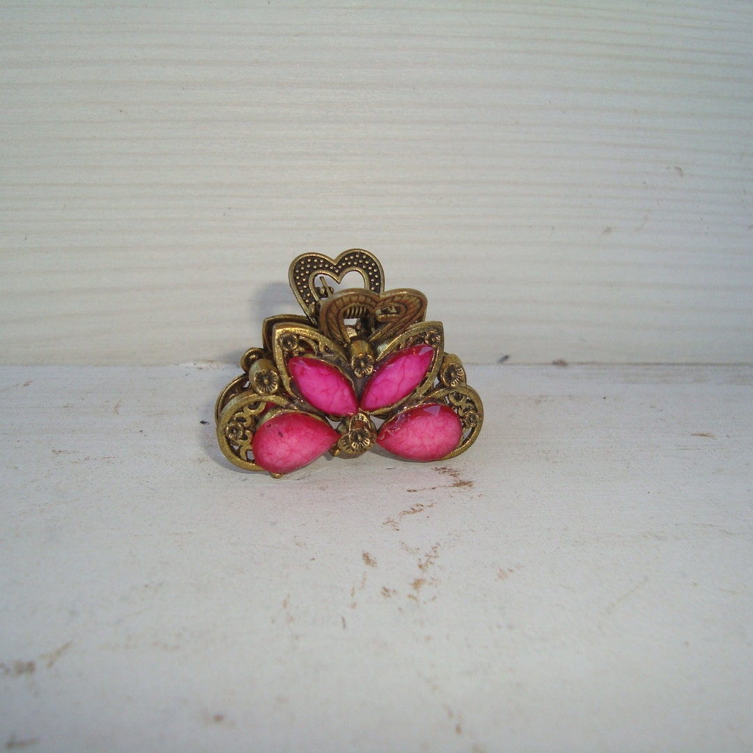 Vintage Hair Clip - Antique, Retro, Classic, Art Deco, Victorian,brass ...