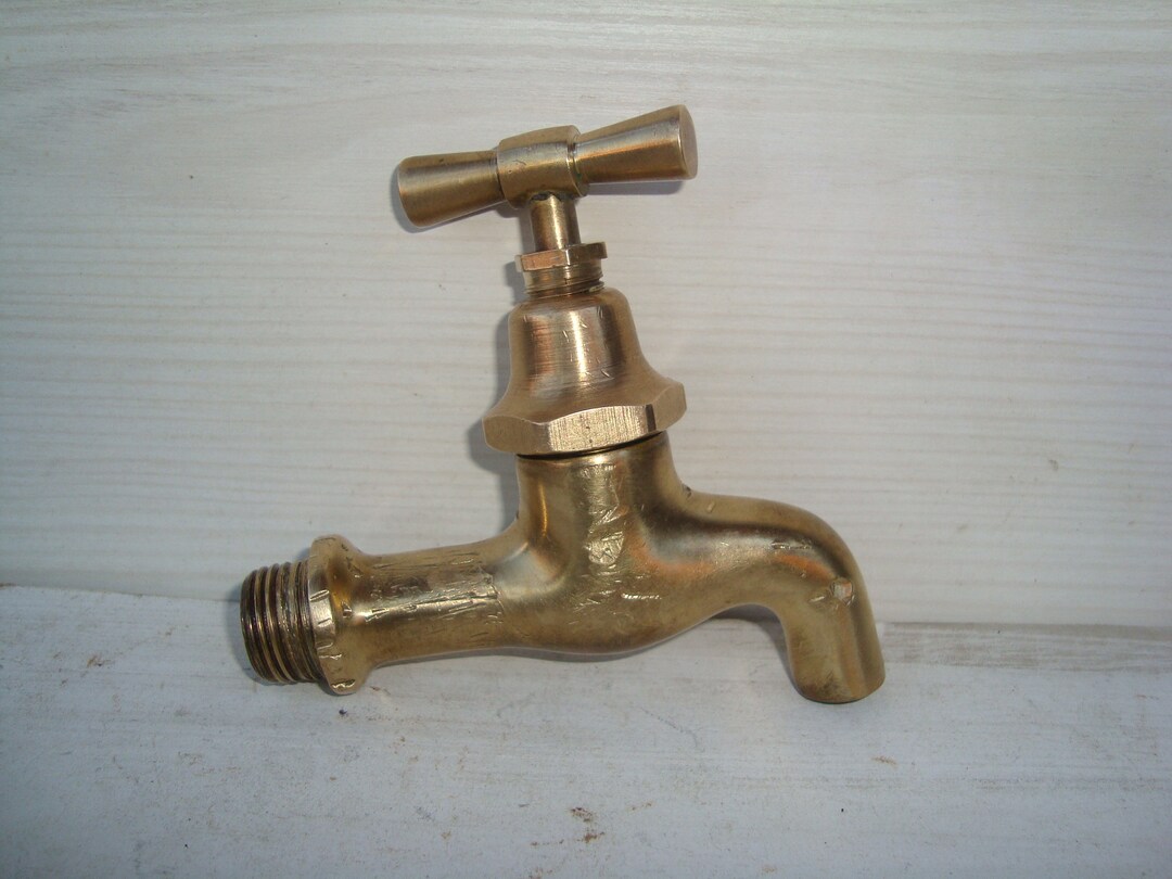 Tap, Vintage Brass Water Tap, Old Water Tap 1950s, Vintage Brass ...