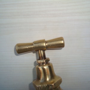 Tap, Vintage Brass Water Tap, Old Water Tap 1950s, Vintage Brass ...