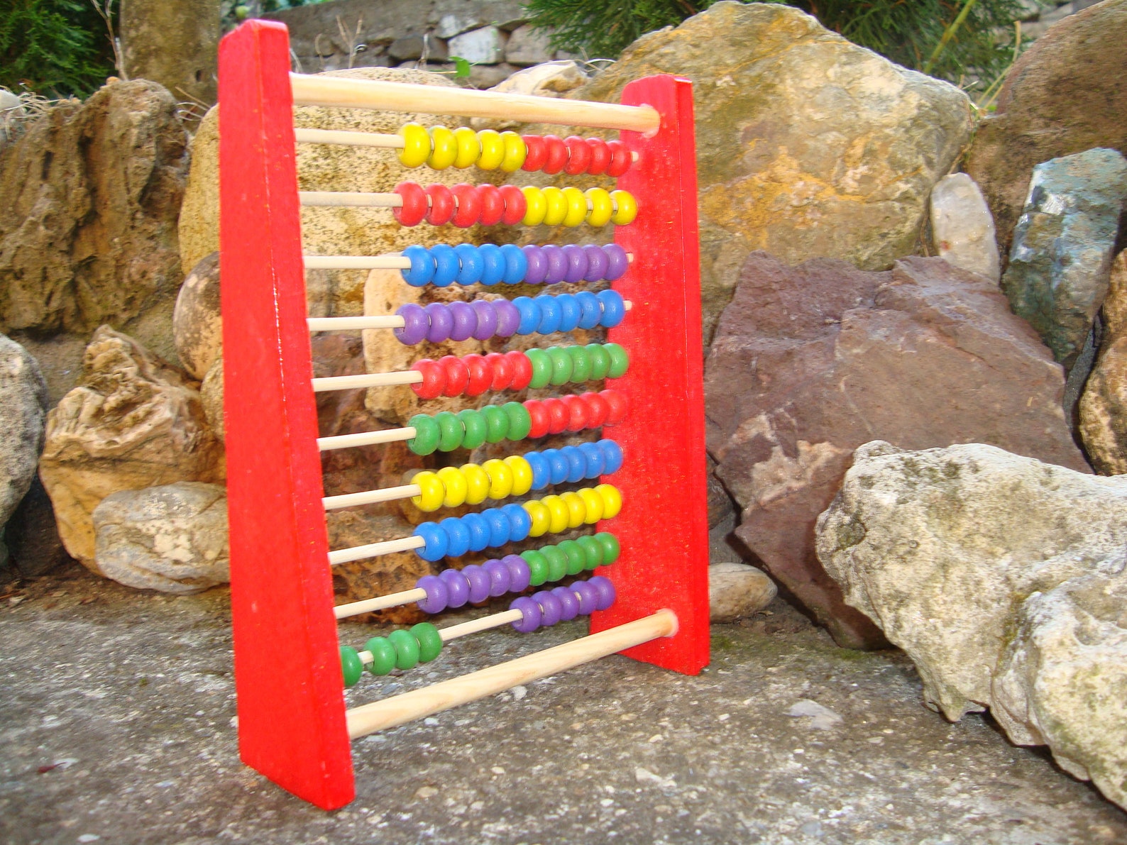 Vintage Educational Toy Wooden Counting Device Primitive Math - Etsy