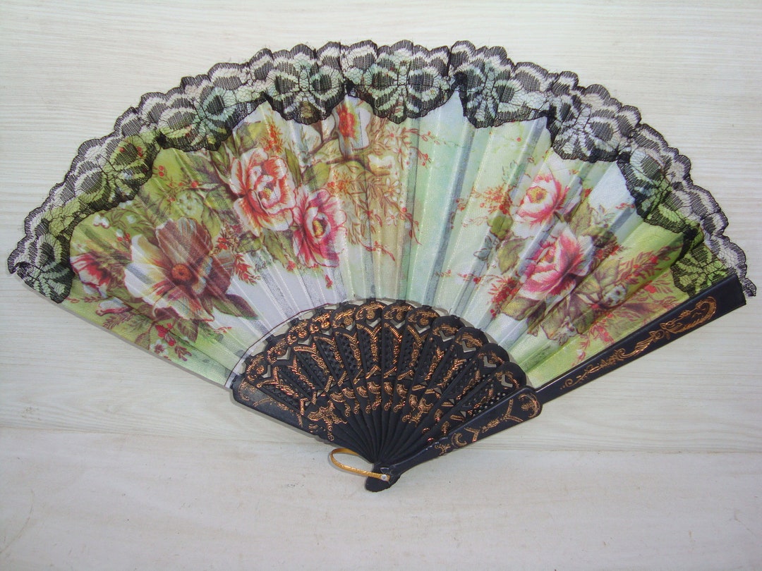 Beautiful Design Hand Fan, Hand Held Fan, Elegant,spanish Style Fan ...