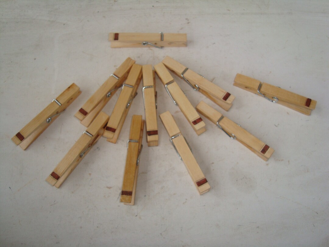 Wooden Clips ,wooden Clamp, Cards ,embossing Crafts Kindergarten,12 Pcs ...