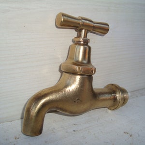 Tap, Vintage Brass Water Tap, Old Water Tap 1950s, Vintage Brass ...