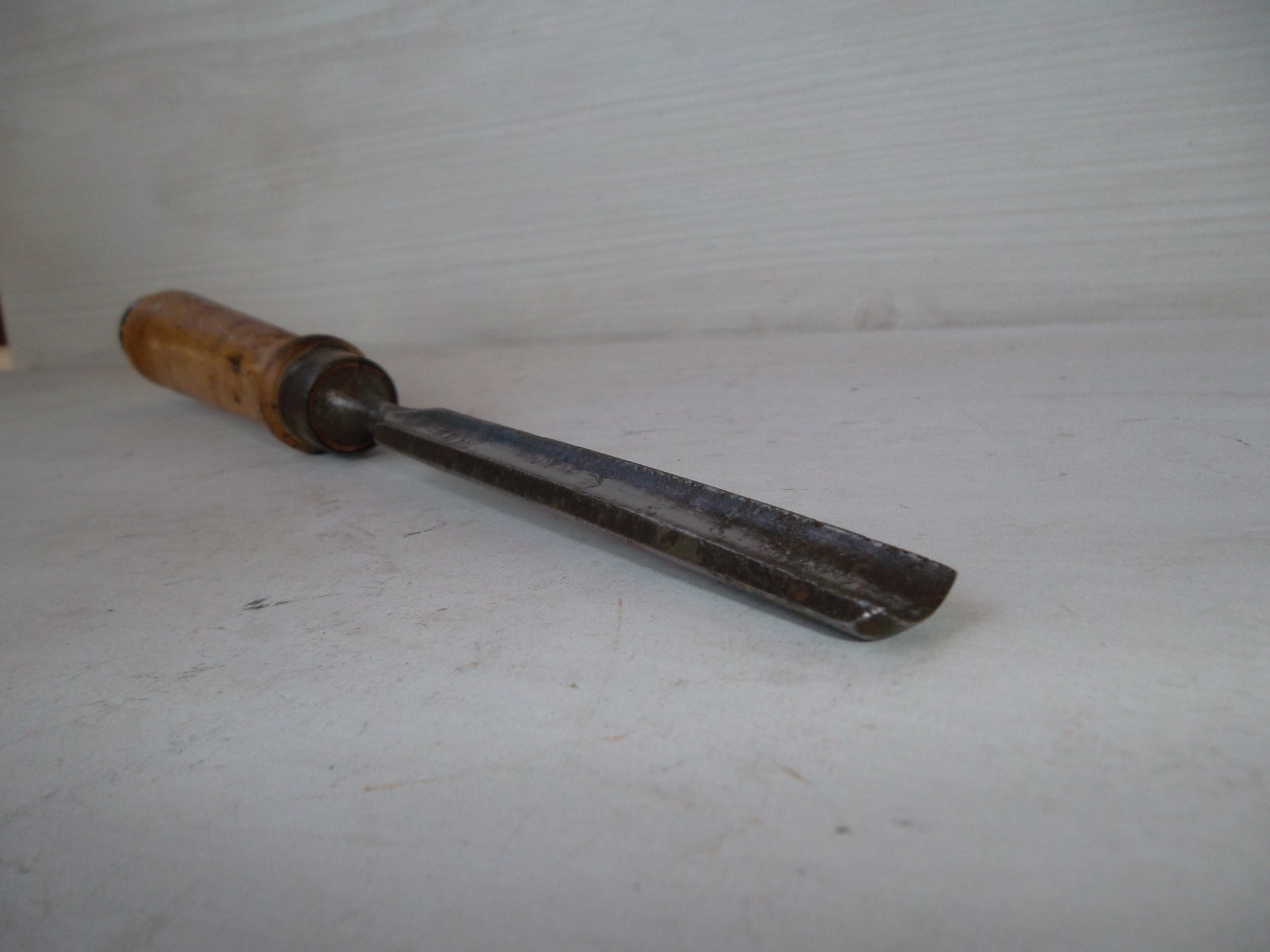 Antique Chisel, Vintage Wooden Tool, Old Rusty Metal Tool, Woodworker ...