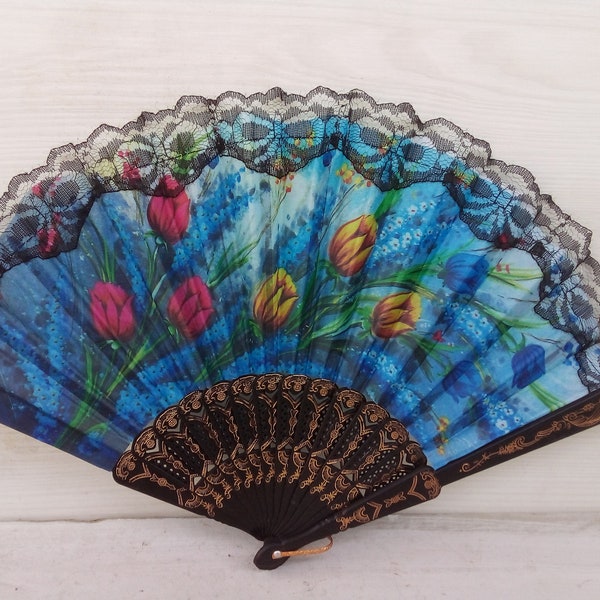 Hand Held Fan - Etsy