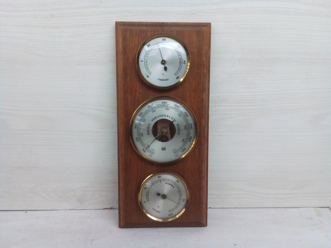 Vintage Barometer , Thermometer and Barometer and Humidity Gauge ...