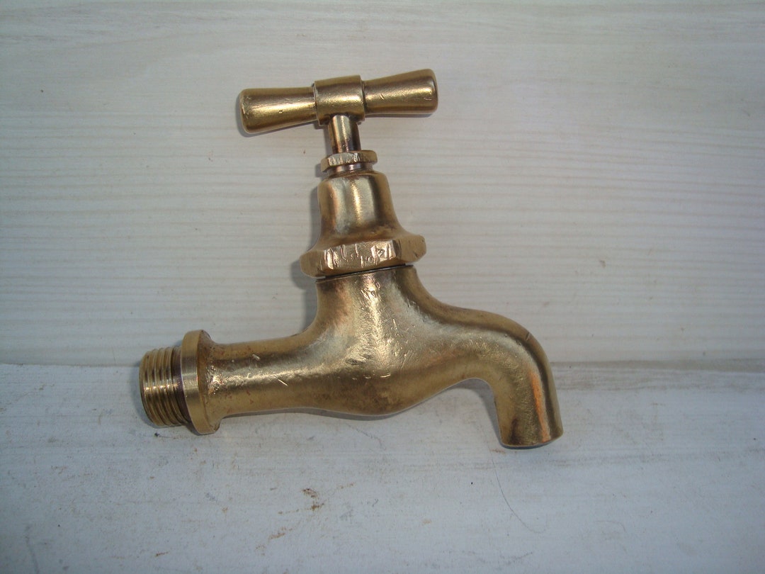 Tap, Vintage Brass Water Tap, Old Water Tap 1950s, Vintage Brass ...