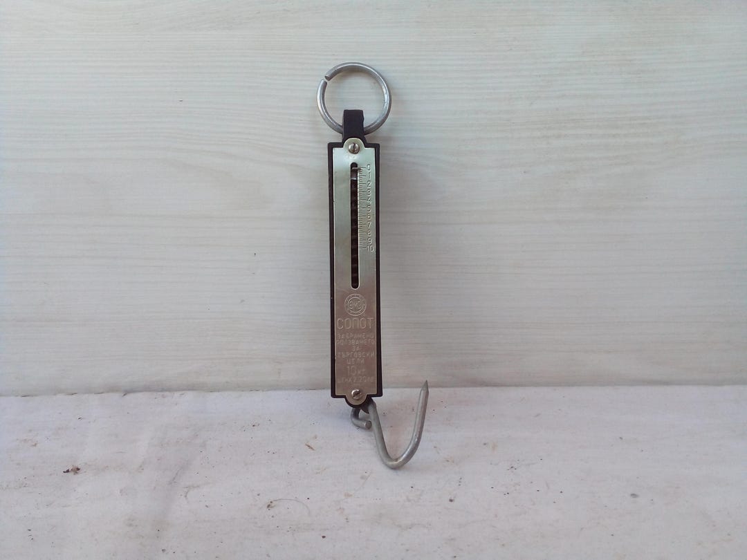 Antique Balance Scale, Spring Scale, Tubular Pocket Scale, Hand Held ...