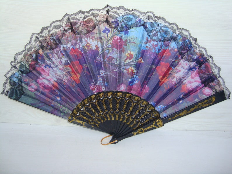 Beautiful Design Hand Fan Hand Held Fan ElegantSpanish | Etsy
