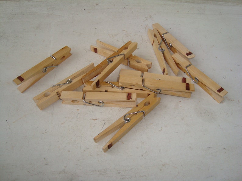 Wooden Clips ,wooden Clamp, Cards ,embossing Crafts Kindergarten,12 Pcs ...