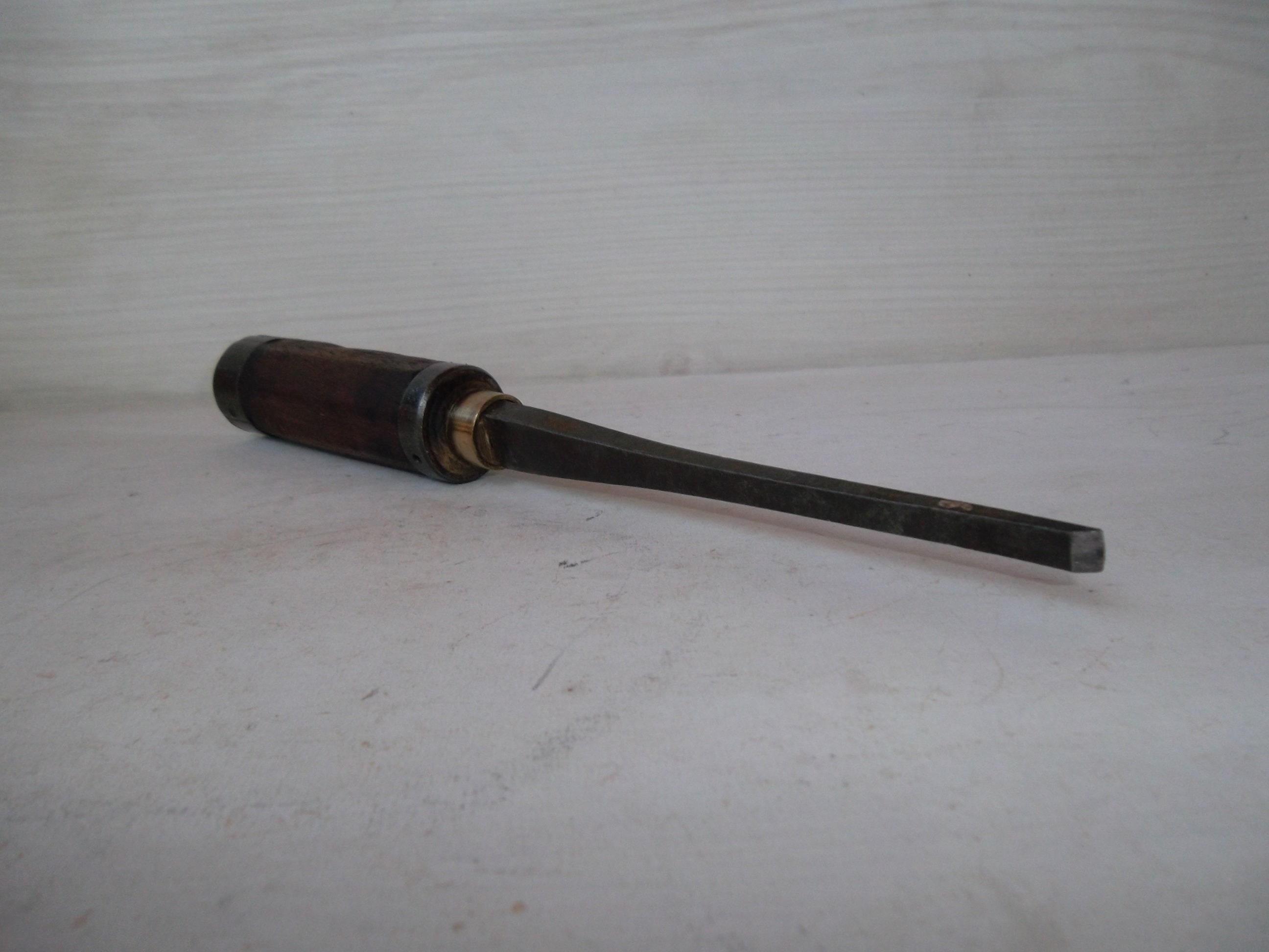 Antique Chisel, Vintage Wooden Tool, Old Rusty Metal Tool, Woodworker ...