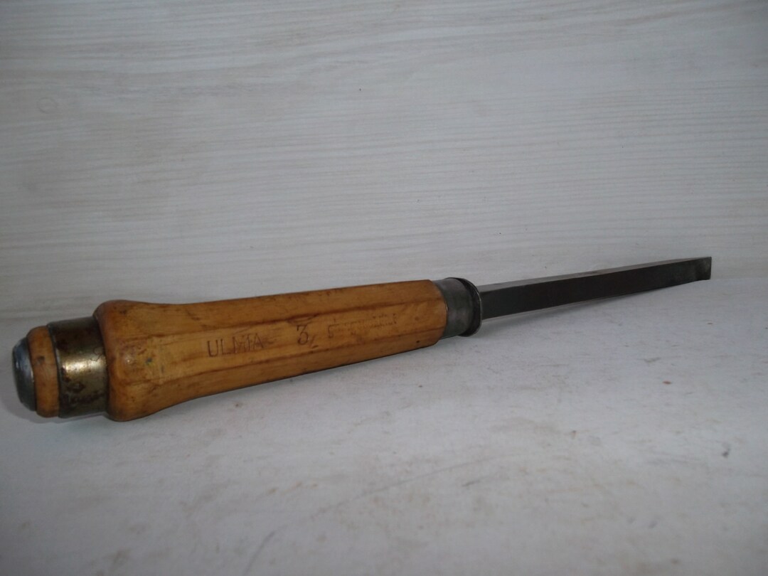 Antique Chisel, Vintage Wooden Tool, Old Rusty Metal Tool, Woodworker ...