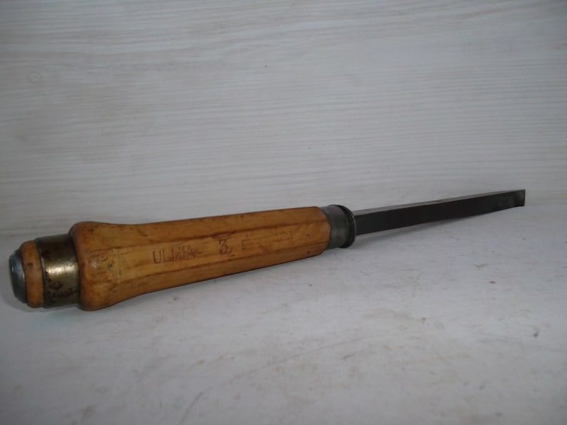 Antique Chisel, Vintage Wooden Tool, Old Rusty Metal Tool, Woodworker ...