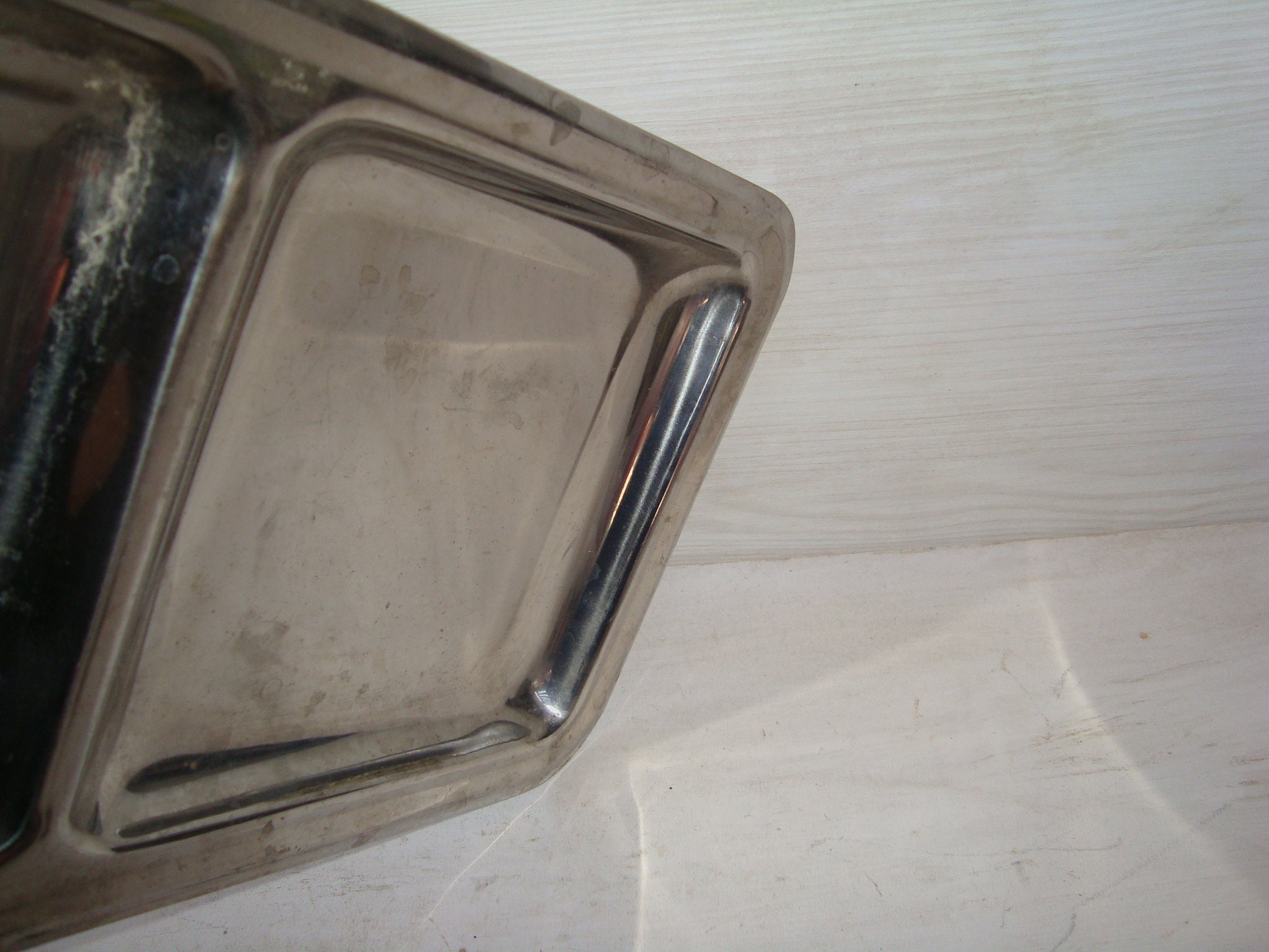 Vintage Tray stainless Steel Metal Tray Salver for Coffee - Etsy