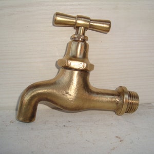 Tap, Vintage Brass Water Tap, Old Water Tap 1950s, Vintage Brass ...