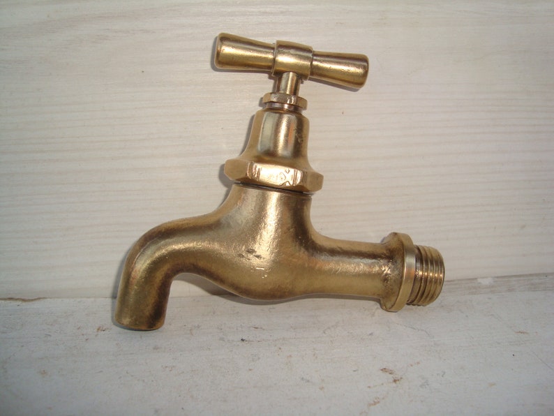 Tap, Vintage Brass Water Tap, Old Water Tap 1950s, Vintage Brass ...