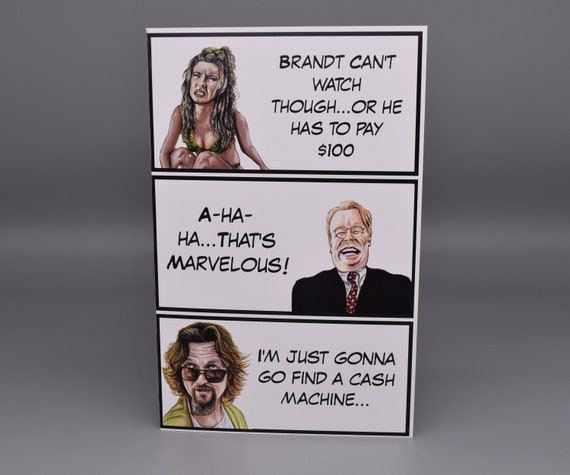 The Big Lebowski Greeting Card Featuring the Dude Bunny and - Etsy