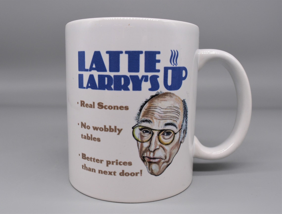 Larry David Latte Larry Coffee Mug Curb Your | Etsy