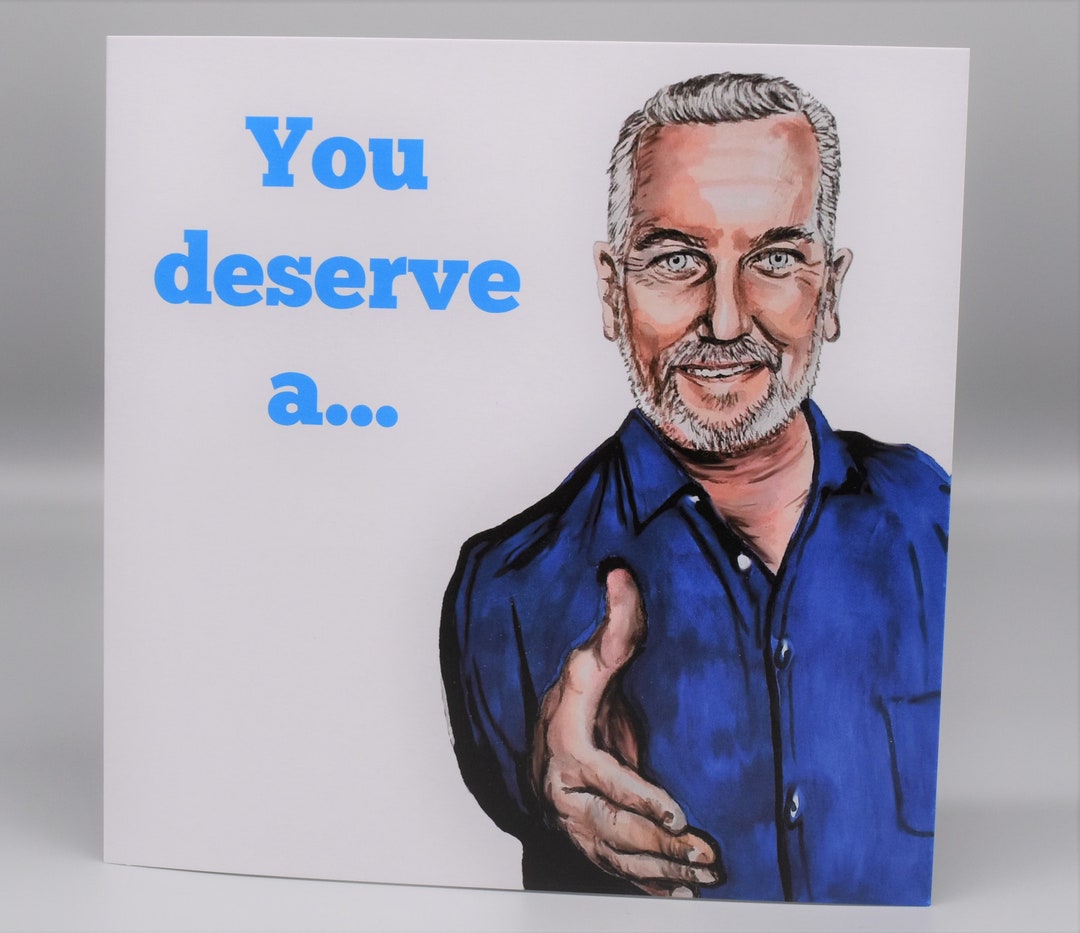 Paul Hollywood handshake Bake off Greeting Card - Etsy