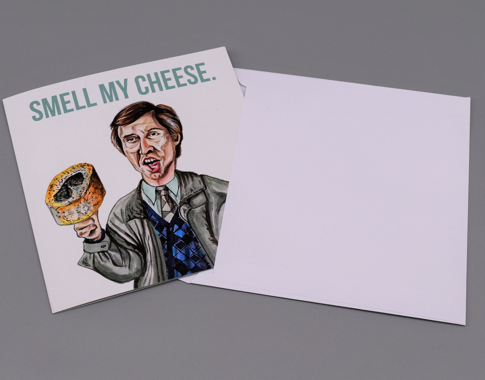 Alan Partridge smell My Cheese Greeting Card - Etsy