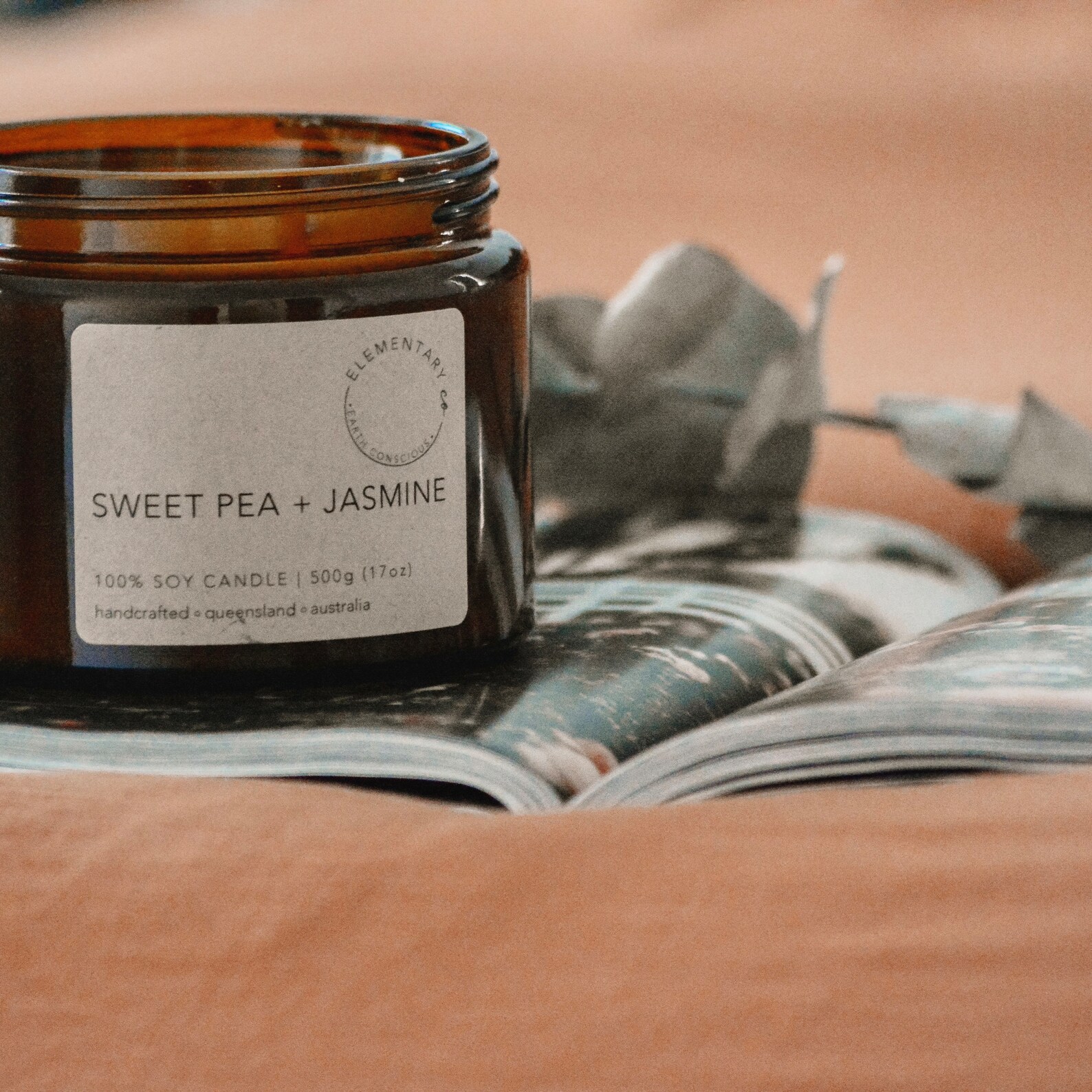 Amber Jar Candle - 500g - Etsy
