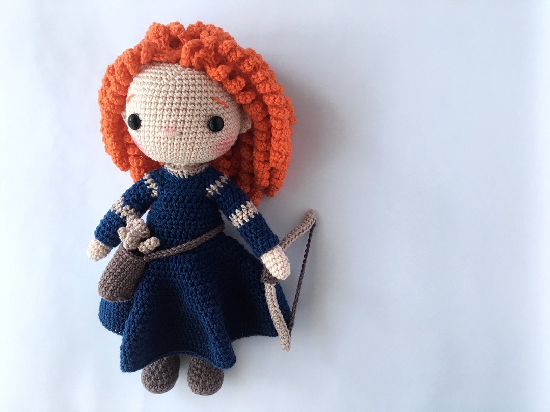 Crochet Pattern for Doll MERIDA, PDF english - Etsy