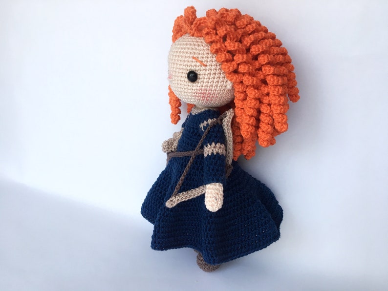 Crochet Pattern for Doll MERIDA PDF english - Etsy
