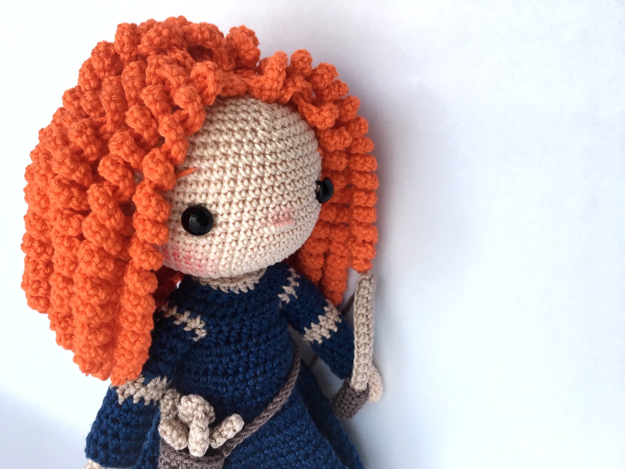 Crochet Pattern for Doll MERIDA PDF English | Etsy