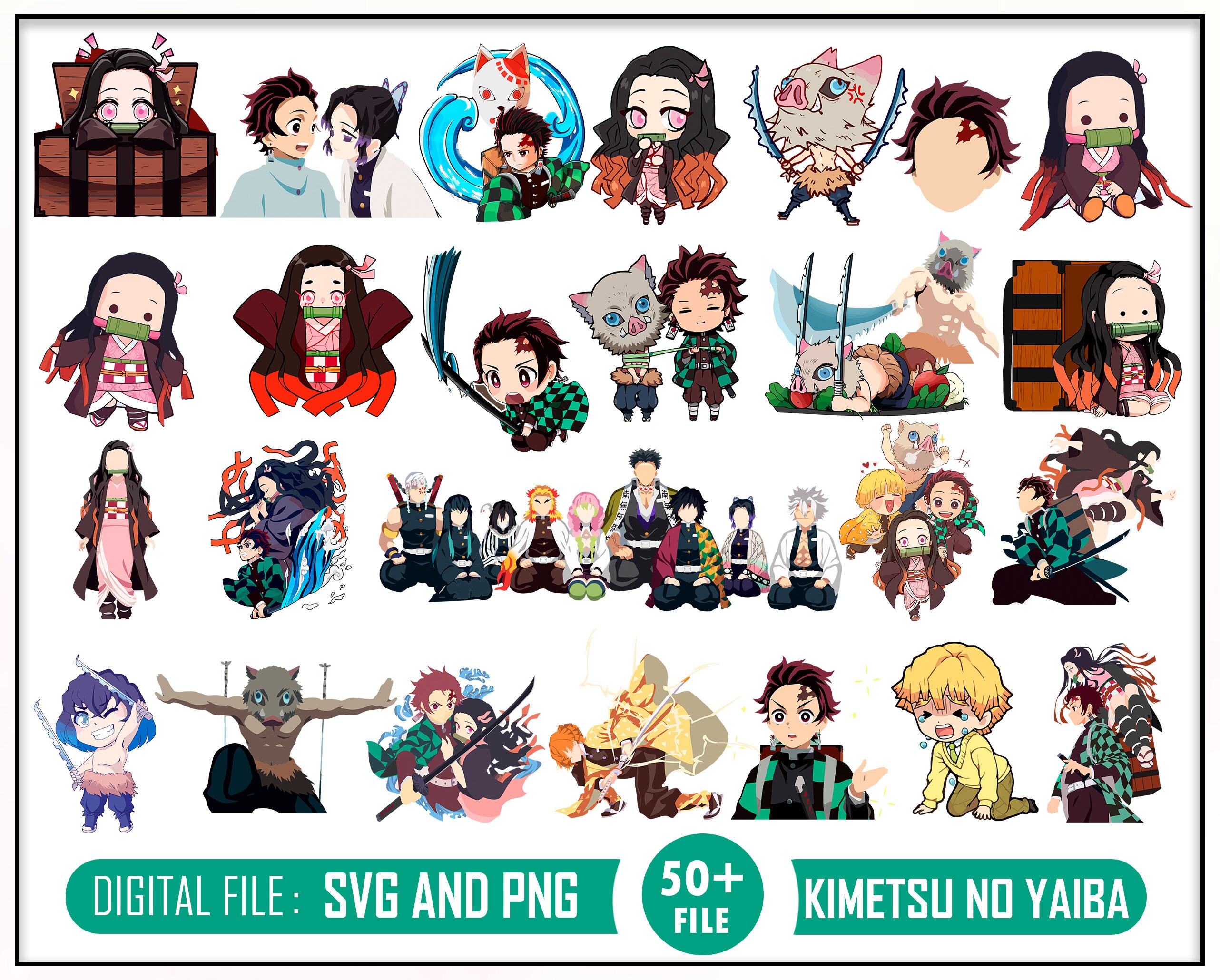 Anime Bundle SVG Manga Bundle Svg Cartoon Packs SVG - Etsy