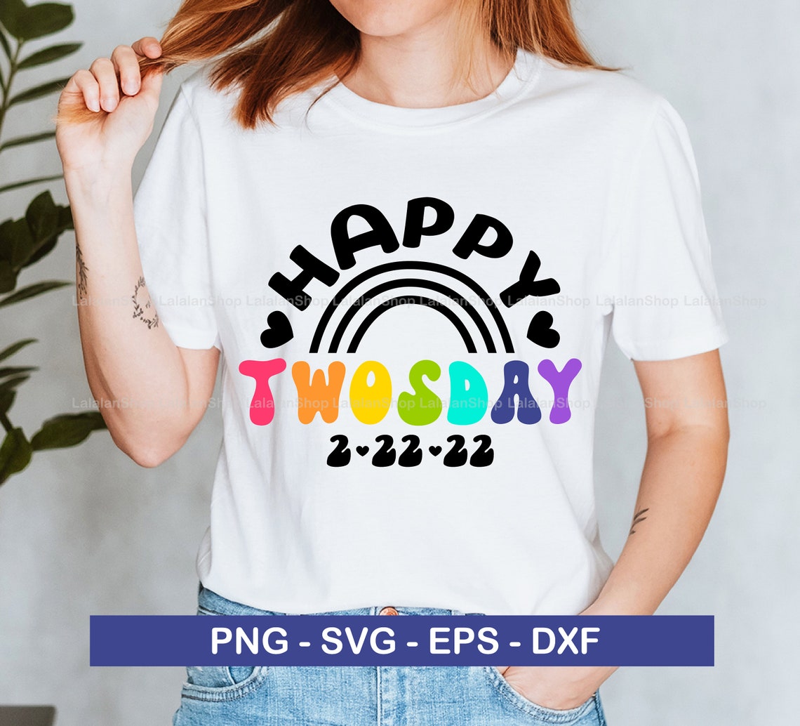 Happy 2sday SVG Happy Twosday Svg Twos Day Shirt Svg - Etsy