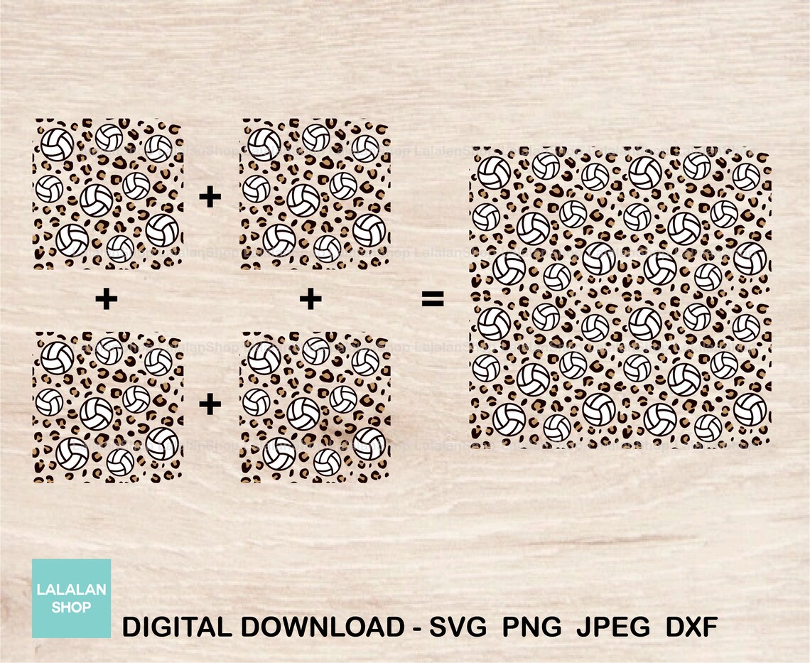 Leopard Volleyball Seamless Pattern, Volleyball Png, Animal Print ...