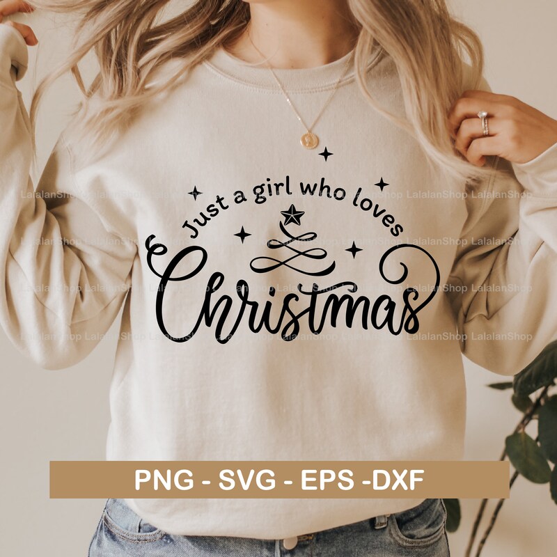 Girls Christmas Shirt Svg - Etsy