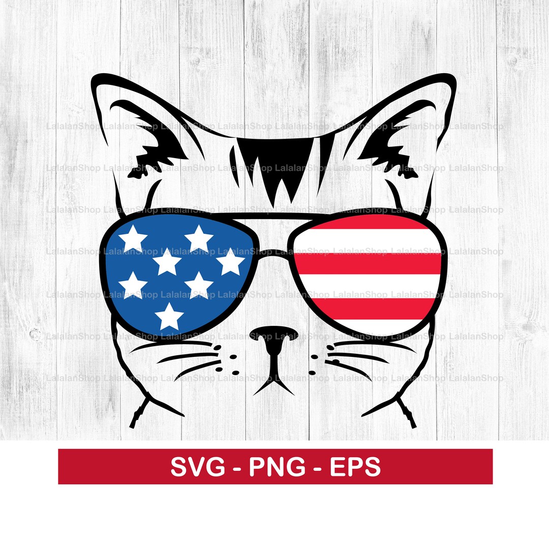 Cat 4th of July Svg, Cat Svg, Independence Day Svg, Fourth of July Cat ...