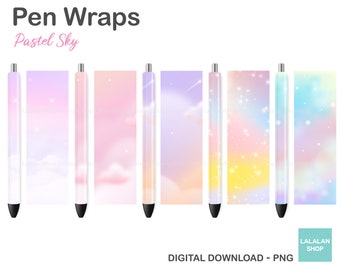 Pen Wraps PNG, Pen Wrap Waterslide, Abstract Pastel Pen Wrap, Pen Wraps ...
