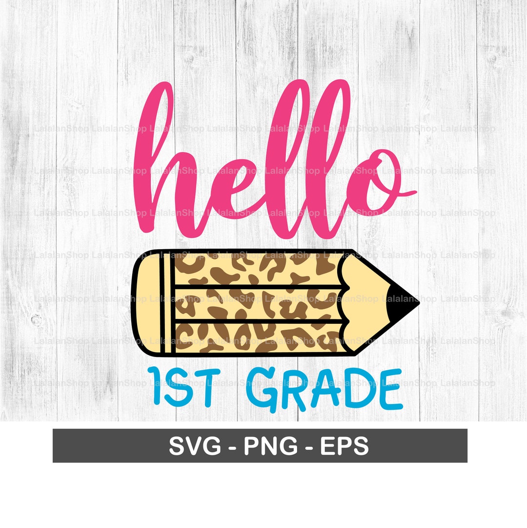 Hola 1er grado SVG, primer grado svg, escuela svg, regreso a la escuela 1er grado svg, 1er grado ...