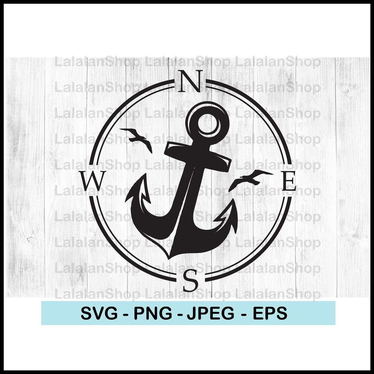 Anchor compass SVG file Anchor SVG Adventure SVG Outdoor | Etsy