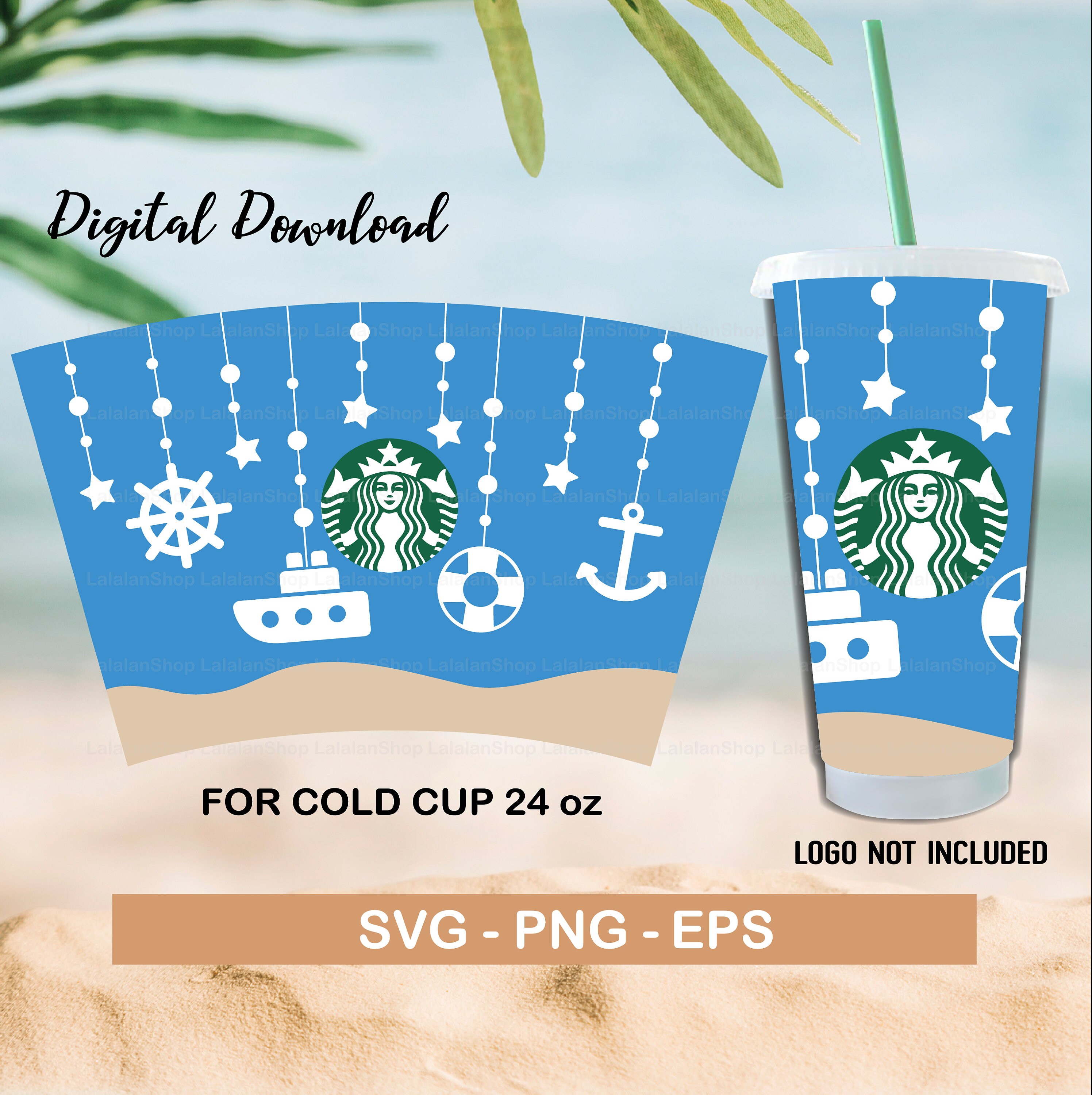 Starbucks Cold Cup Navy Svg Summer Cold Cup 24 Oz Svg - Etsy