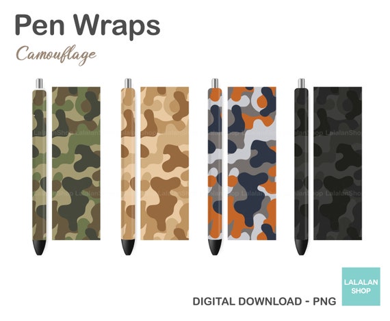 Camouflage Pen Wrap PNG Pen Wrappers Military Pettern Pen | Etsy