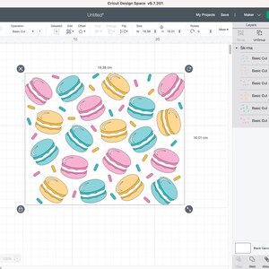 Full Wrap Macaroon Strata Svg for Skinny Tumblers 16 Oz, Macaroon Svg ...