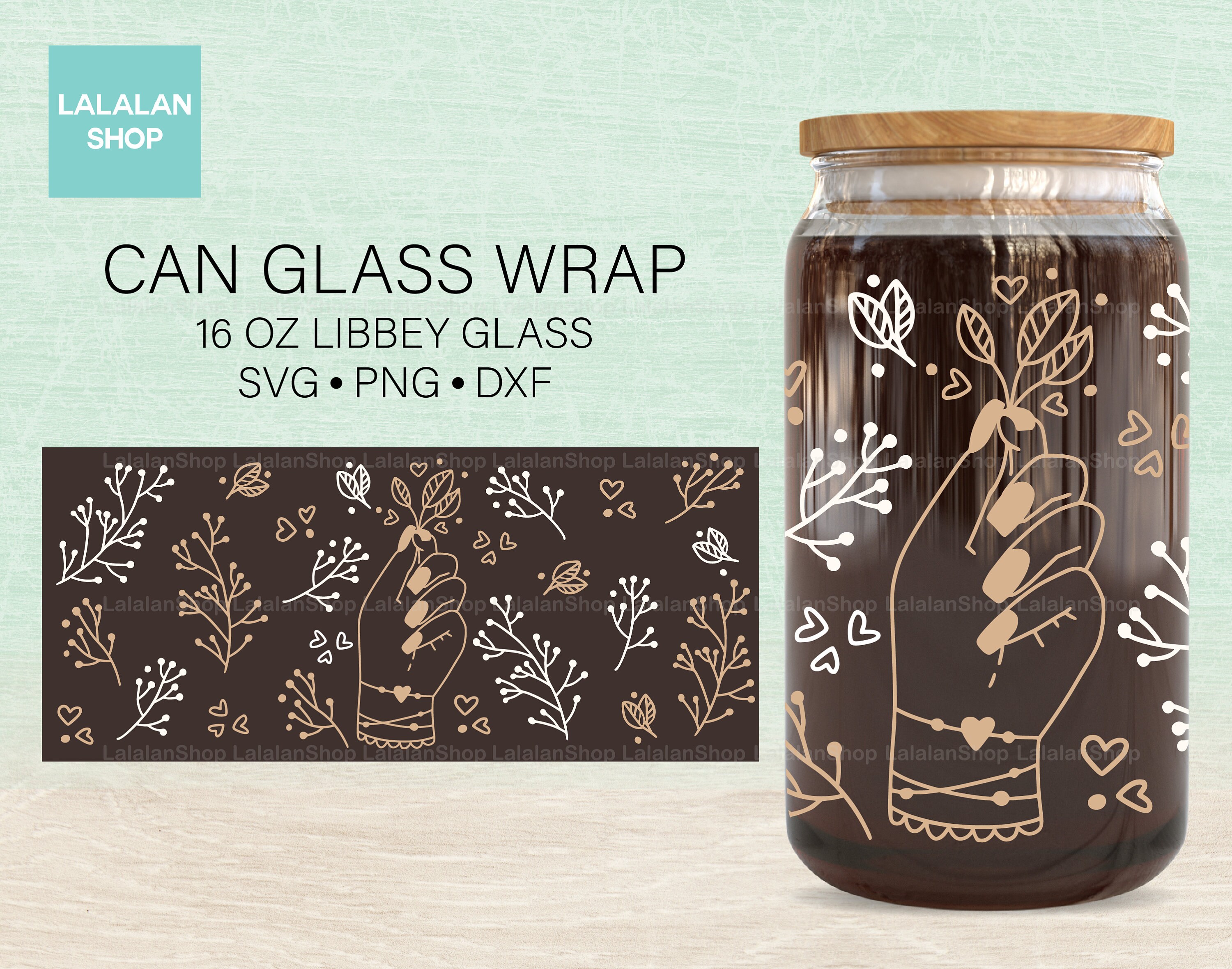 Celestial Full Wrap for Libbey Glass Can 16oz Coffee Glass - Etsy