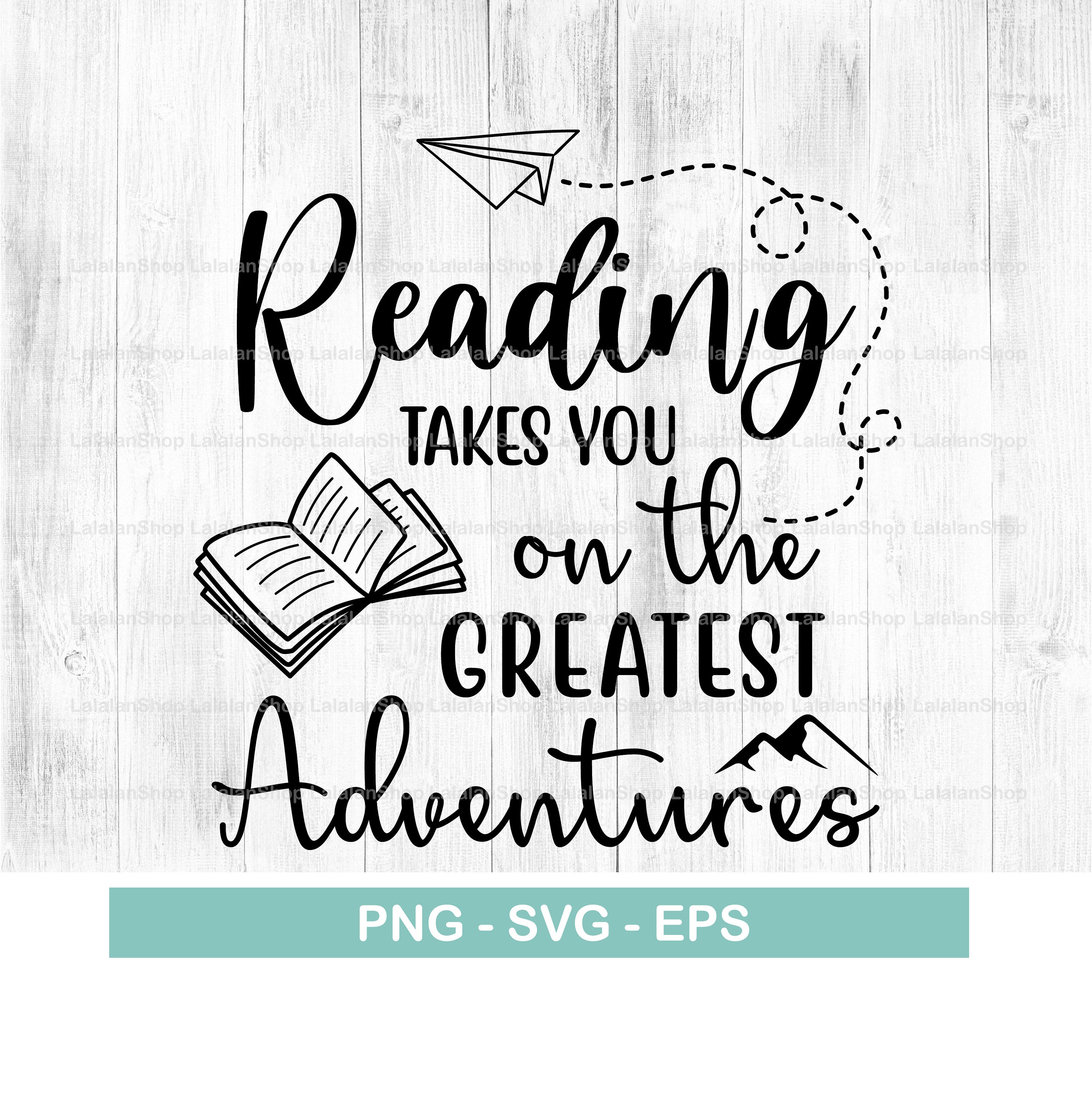 Reading Takes You on the Greatest Adventures SVG Reading - Etsy Canada