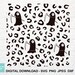 Leopard Ghost Seamless Pattern SVG, Ghost Face Cheetah Pattern Svg ...