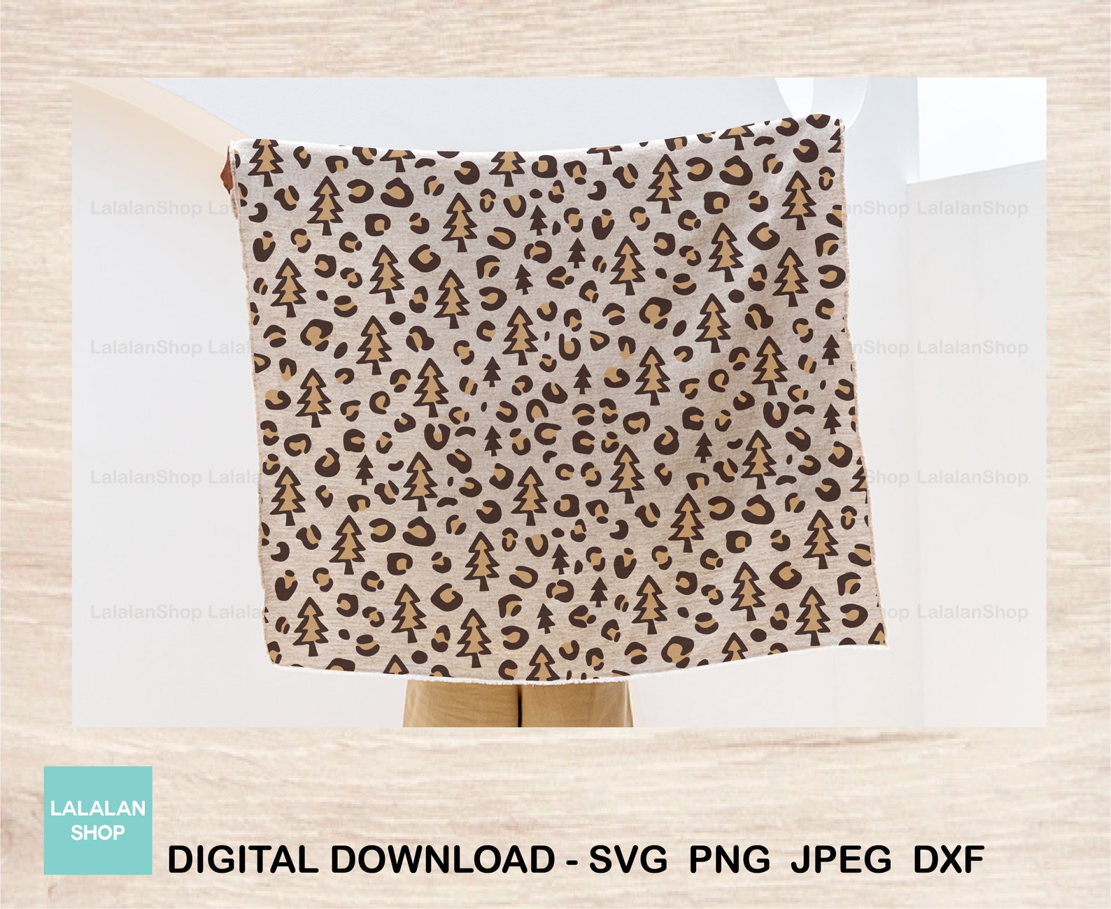 Christmas Leopard Print Svg Seamless Christmas Tree Leopard - Etsy